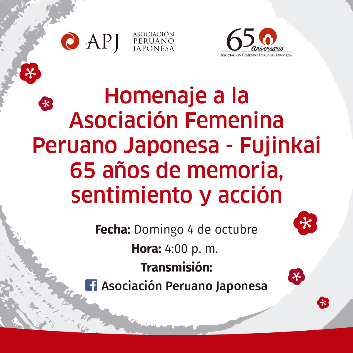 Homenaje a la Asociación Femenina Peruano Japonesa (Fujinkai): “65 años de memoria, sentimiento ...